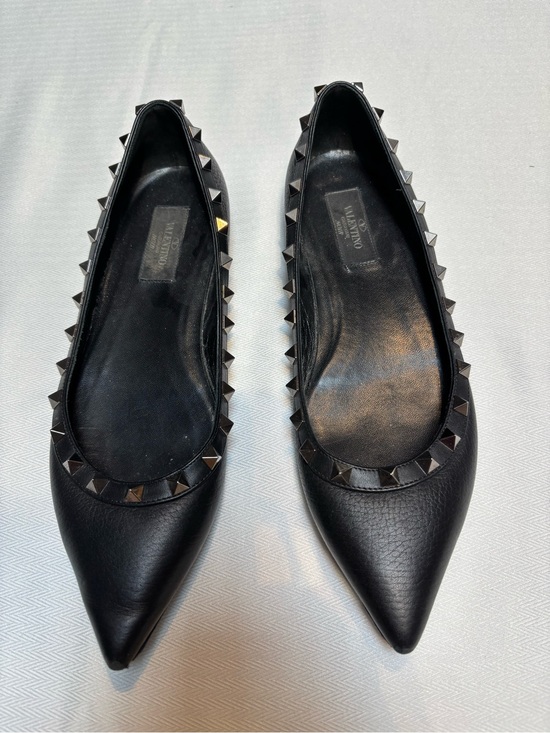 Valentino Garavani | Shoes | Valentino Garavani Black Leather Rockstud ...